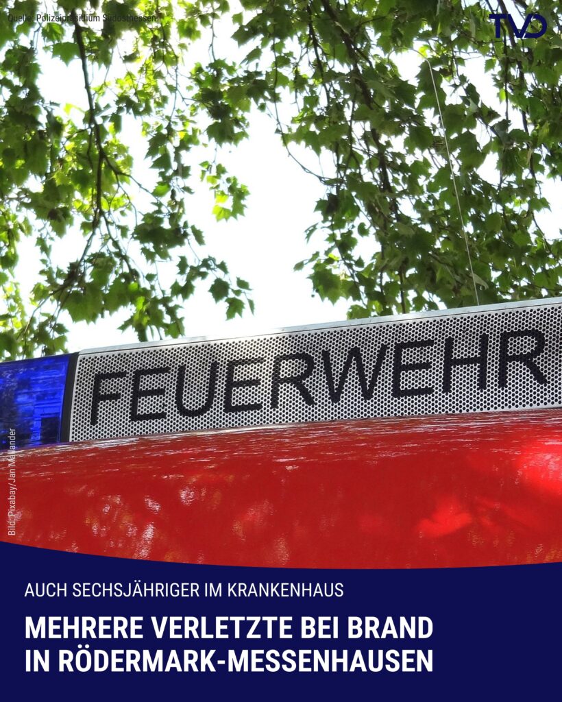 Mehrere Verletzte bei Brand in Rödermark - TV Darmstadt
